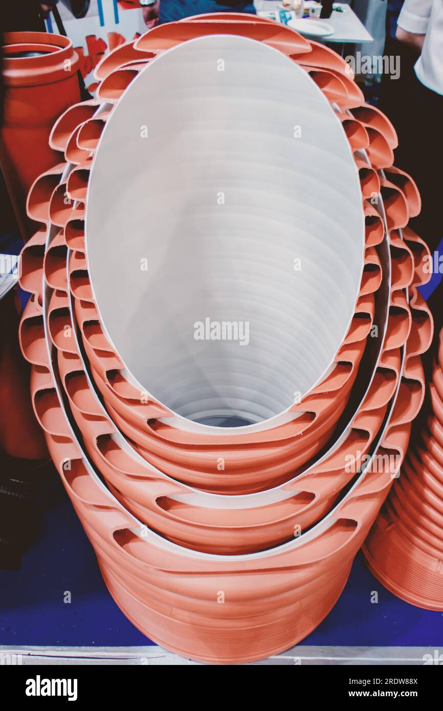 Corrugated two-layer sewer pipes for non-pressure sewer networks ...