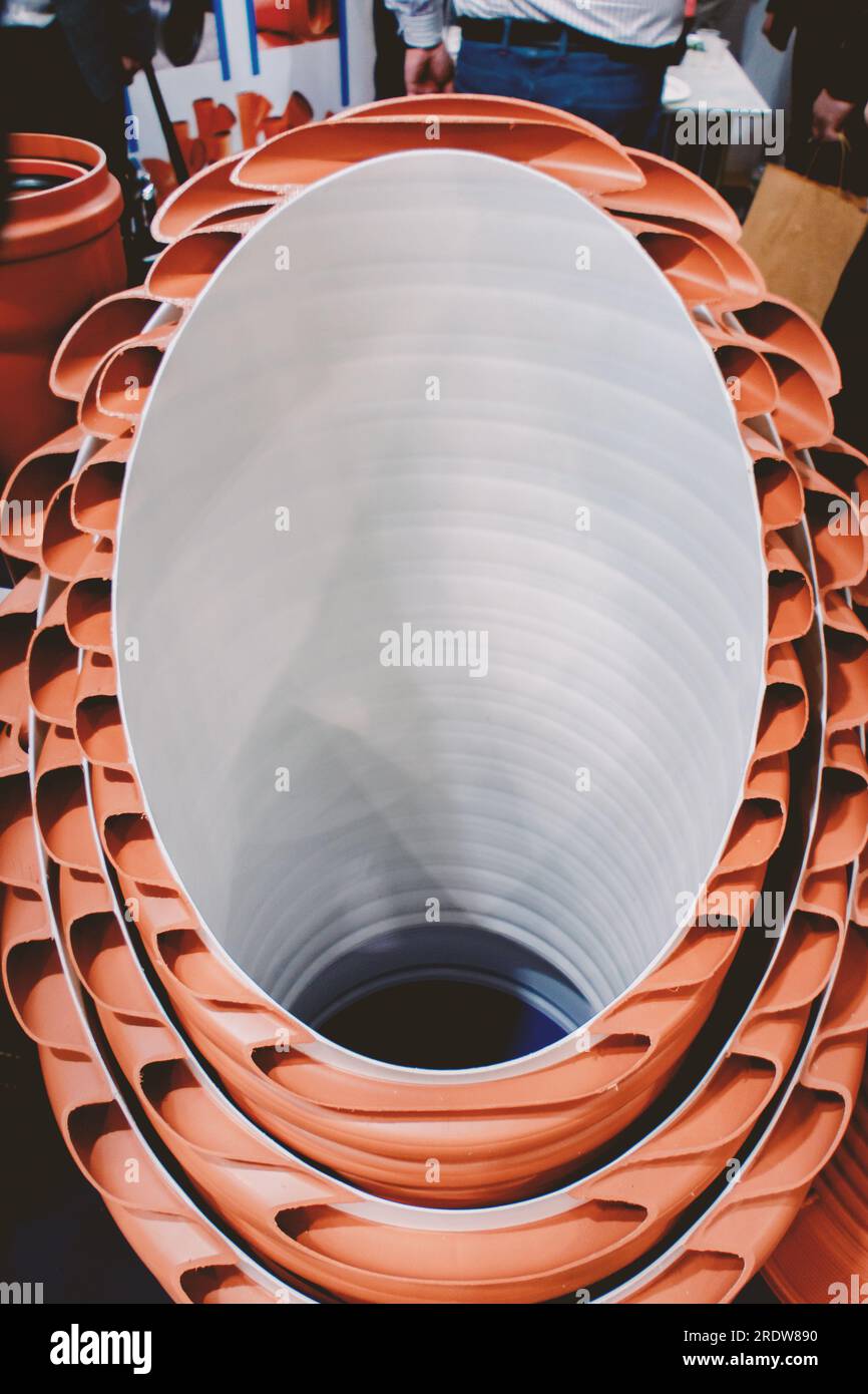Corrugated two-layer sewer pipes for non-pressure sewer networks ...