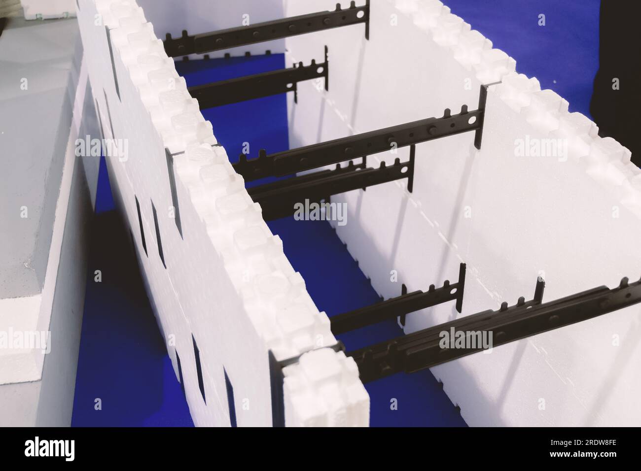 Foam modular molds for pouring the foundation Stock Photo - Alamy