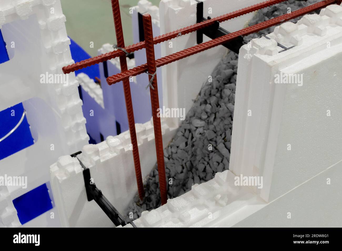 Foam modular molds for pouring the foundation Stock Photo - Alamy