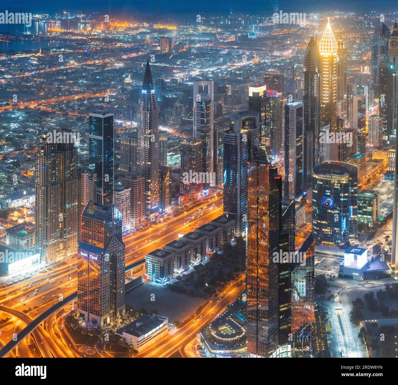 Dubai, UAE, United Arab Emirates - May 25, 2021: Aerial View Of Stock ...
