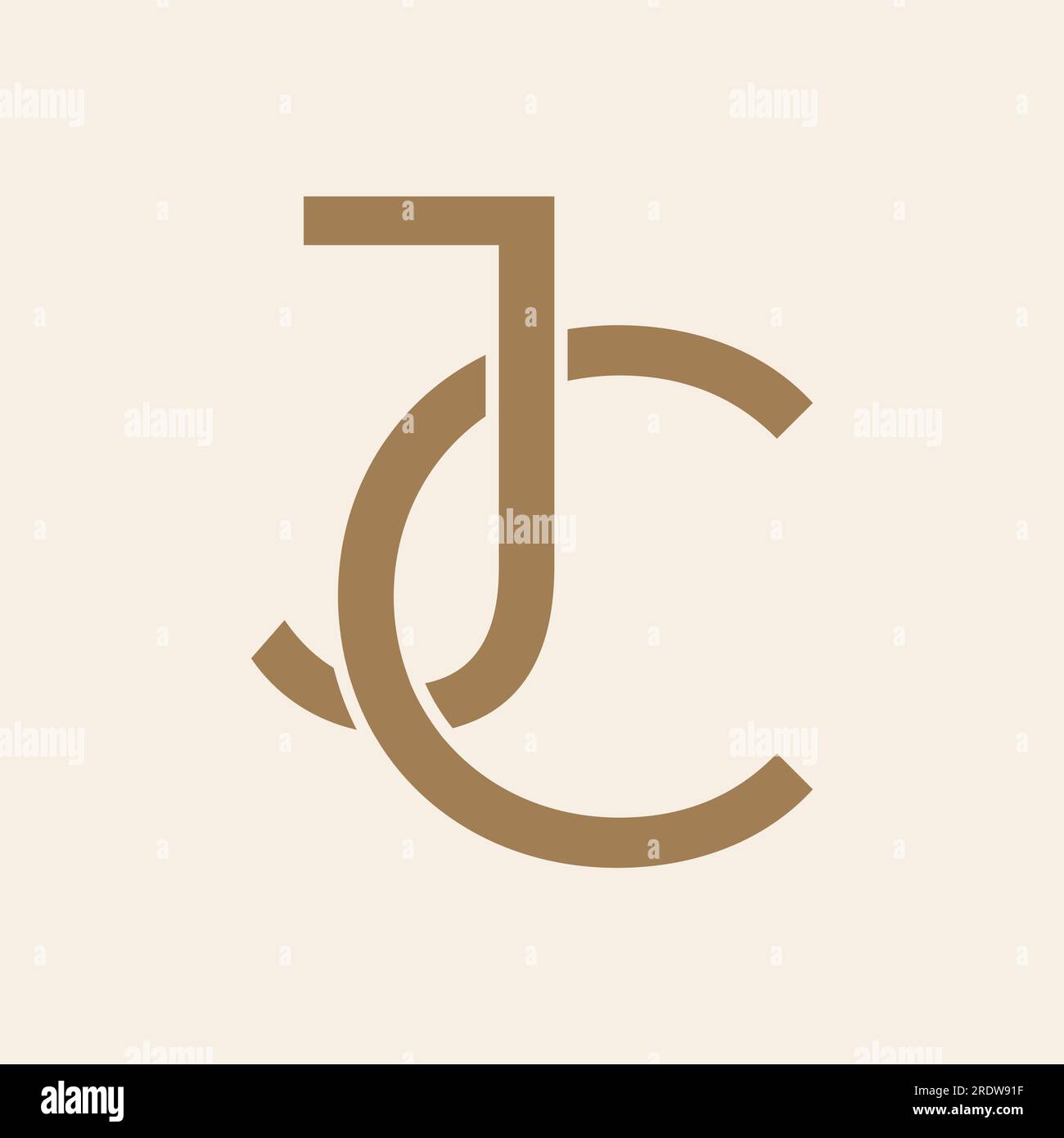 J and C vector initials logo design. JC and CJ vector icon design Stock ...