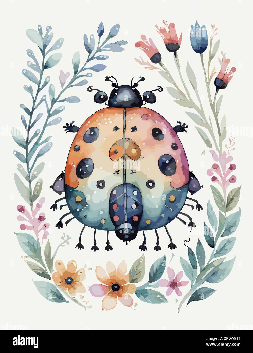 Whimsy whimsical art artwork Stock Vector Images - Alamy