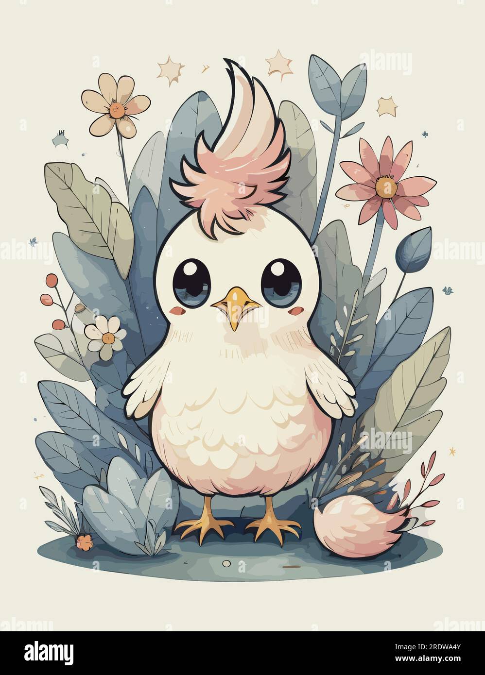 Folk art watercolor hi-res stock photography and images - Alamy