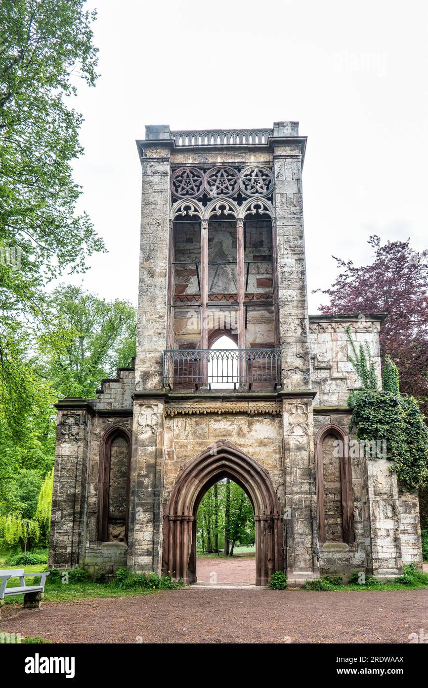 House of the Templers in public park at the river Ilm in Weimar ...