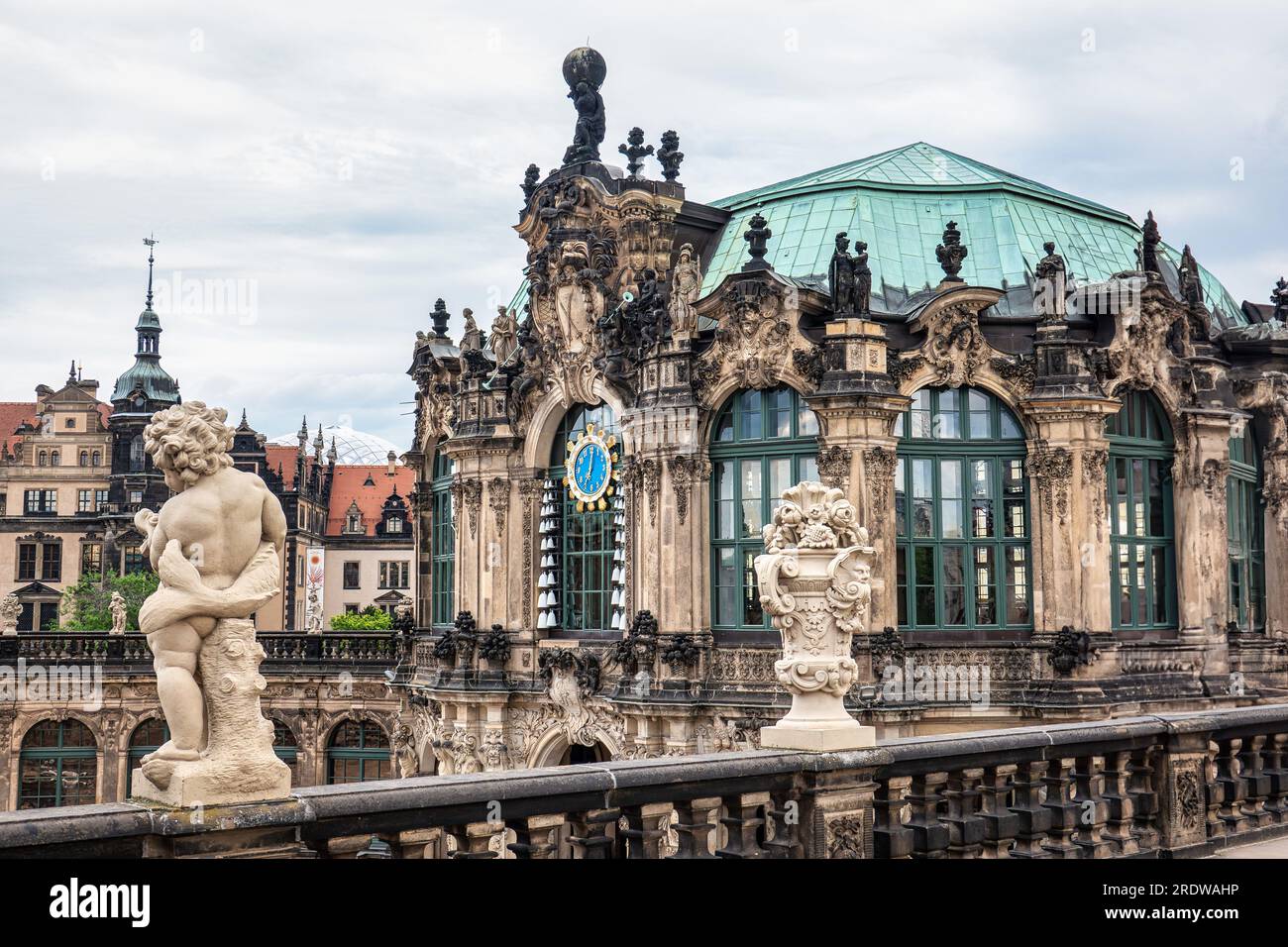 Famous Zwinger palace, Dresdner Zwinger Art Gallery of Dresden, Saxrony ...