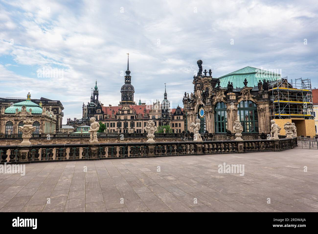 Famous Zwinger palace, Dresdner Zwinger Art Gallery of Dresden, Saxrony ...