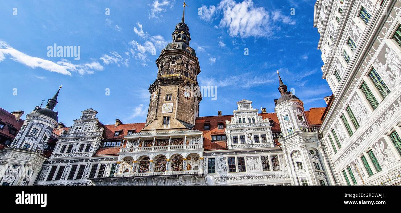 Dresden Castle with Green Vault in the historic center of Dresden ...
