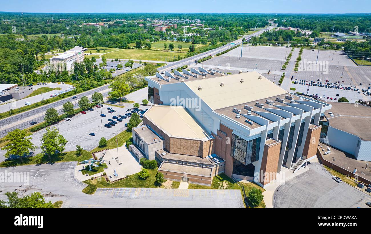 Aerial shot summer road lots hi-res stock photography and images - Alamy