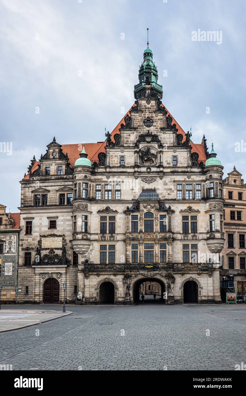 Dresden Castle with Green Vault in the historic center of Dresden ...