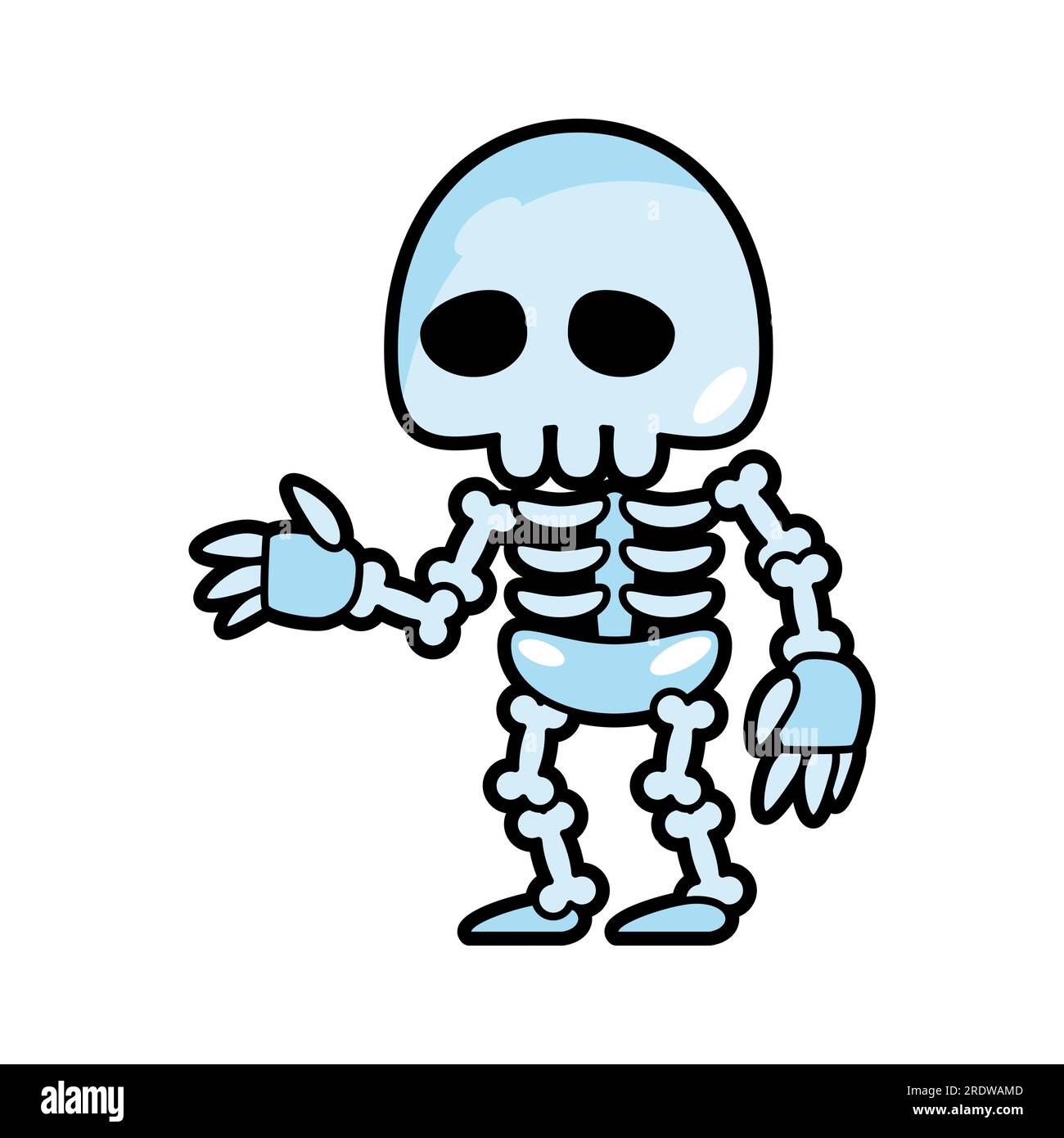 Skeleton ghost . Halloween cartoon characters . Vector Stock Vector ...