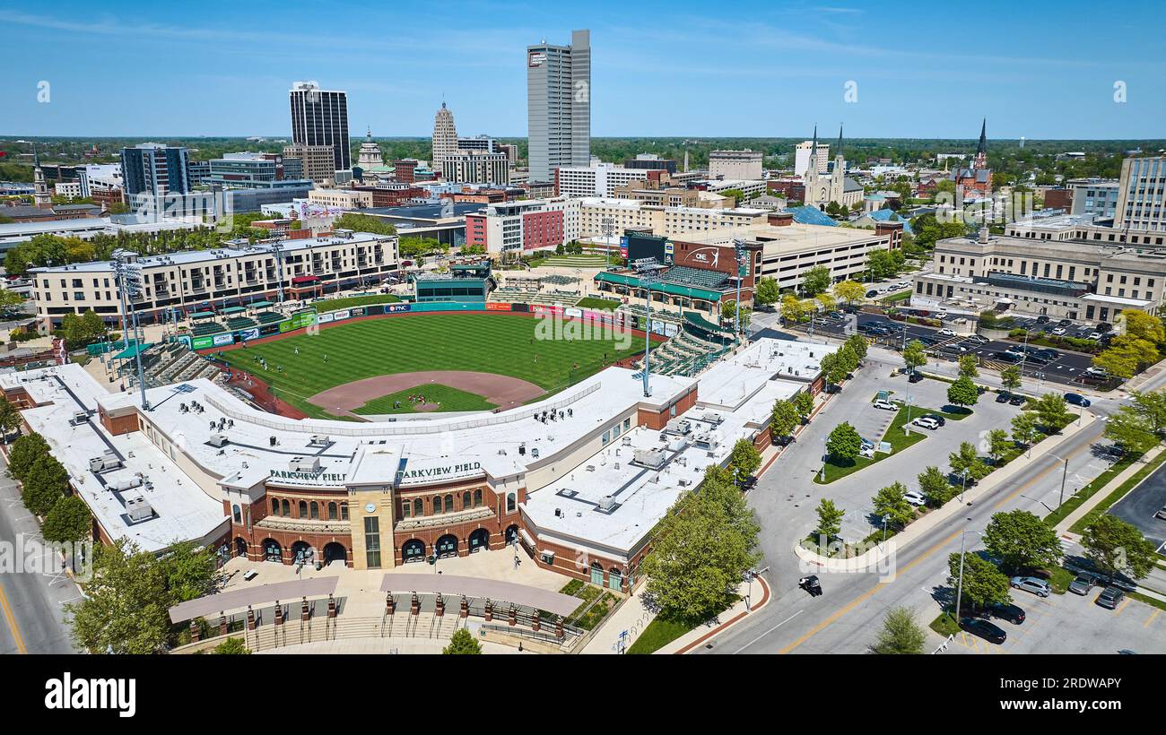 City of Churches Fort Wayne IN steeples skyscraper skyline architecture ...