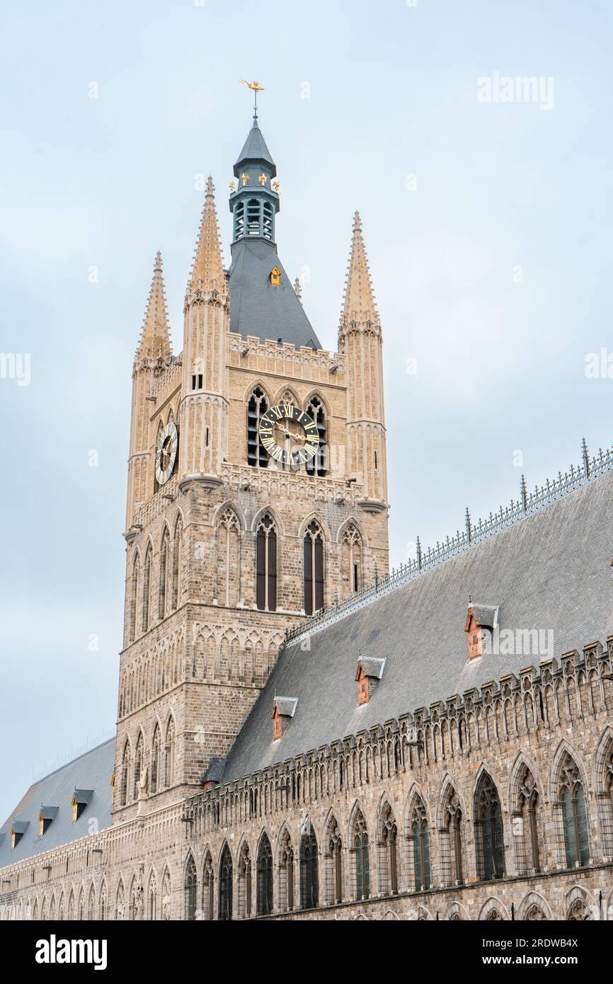 Close up from the ST Maartens Cathedral in Ypres (Ieper) Belgium Stock ...