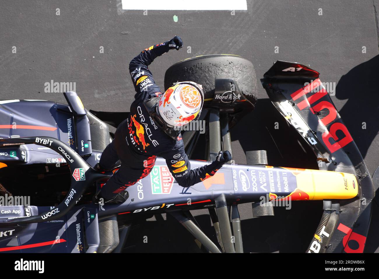 MOGYOROD, BUDAPEST, Hungary. 23rd July, 2023. race winner #1, Max ...