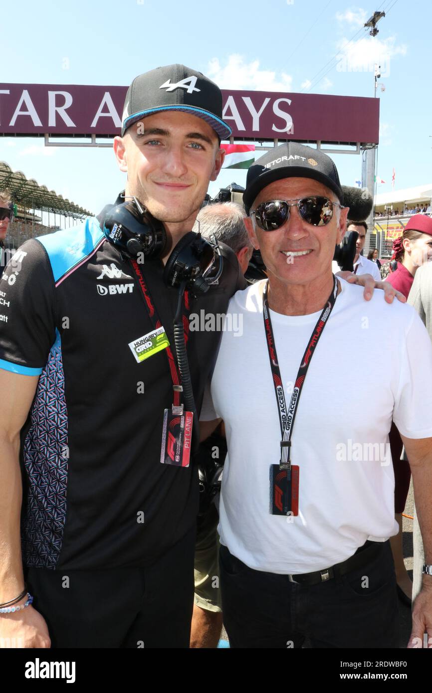 Former motogp world champion poses with his son jack dohan hi-res stock ...
