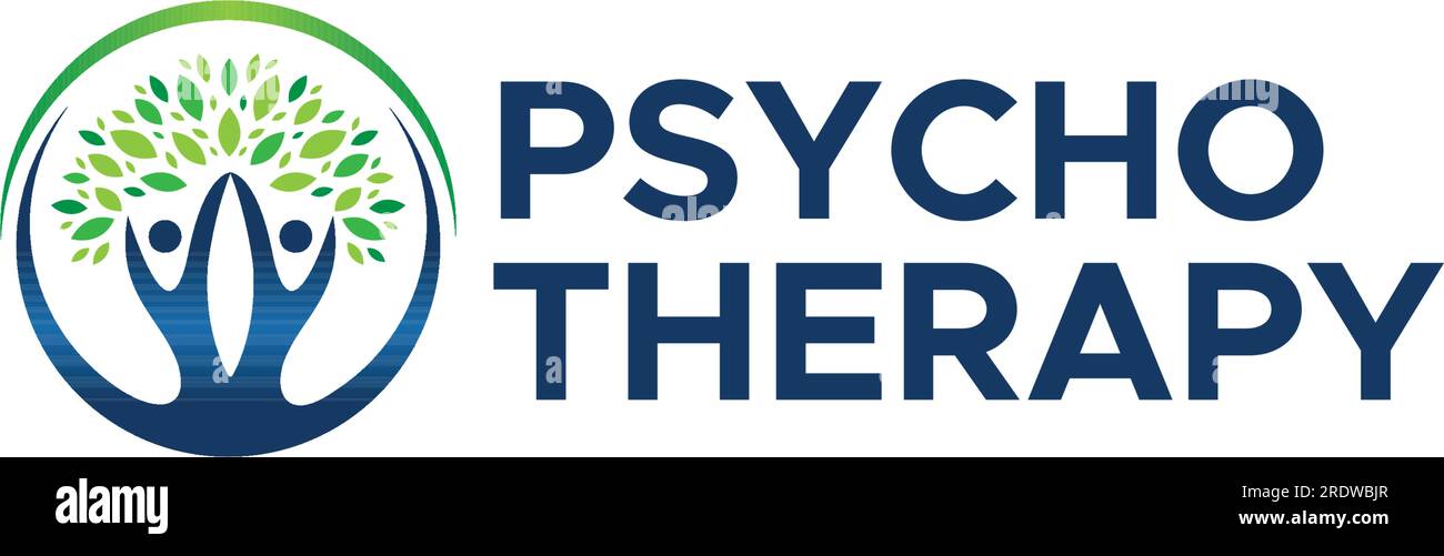 Modern PSYCHO THERAPY People Tree logo design Stock Vector Image & Art ...