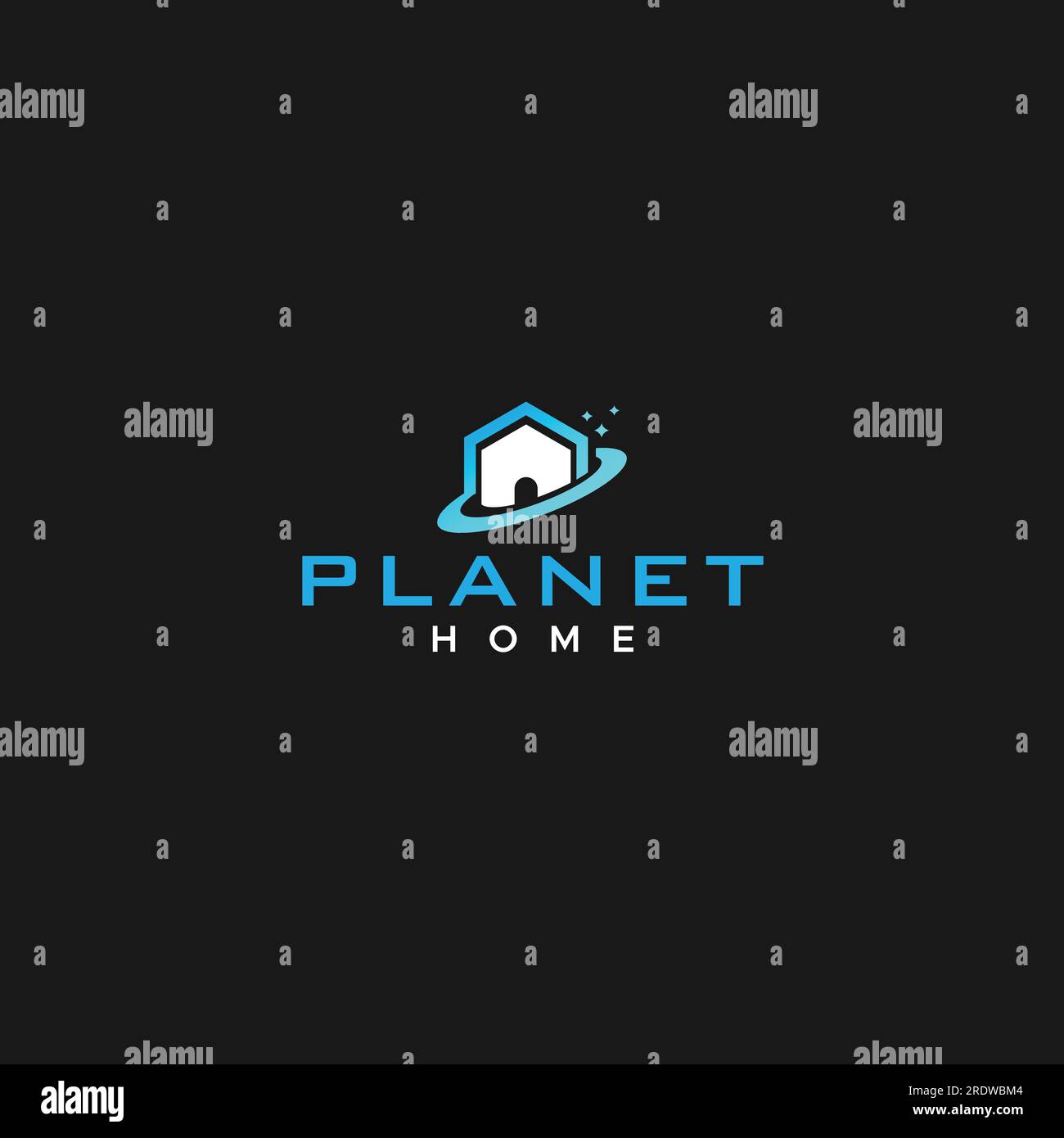 Modern Simple PLANET HOME Building logo design Stock Vector Image & Art ...