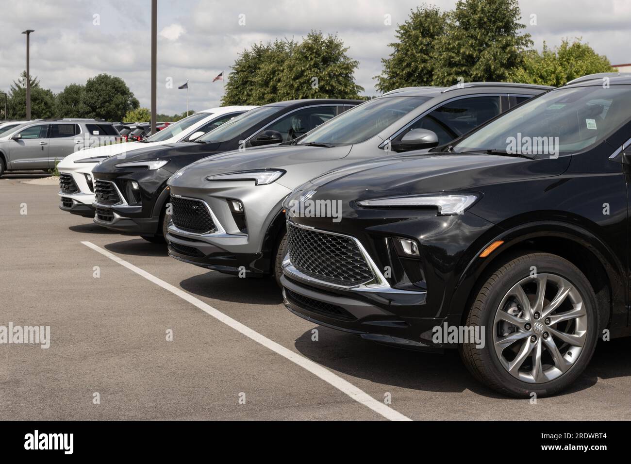 Indianapolis - July 21, 2023: Buick Encore SUV display. Buick offers ...