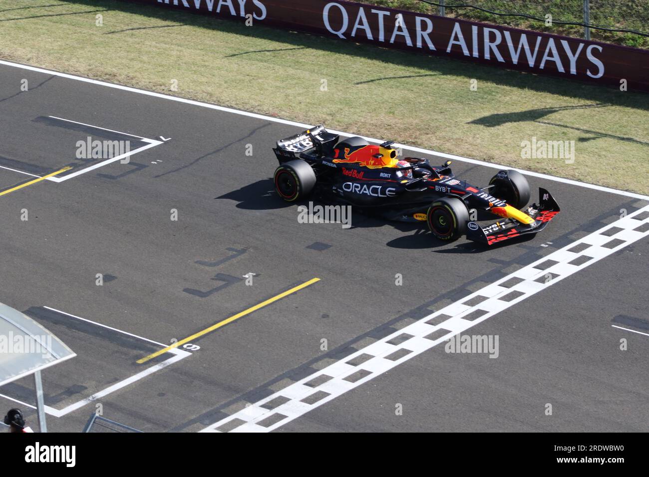 MOGYOROD, BUDAPEST, Hungary. 23rd July, 2023. race winner #1, Max ...