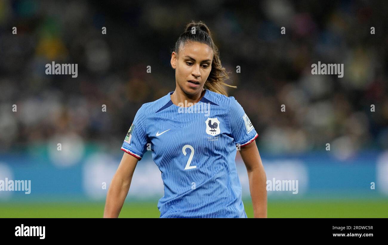 France's Maelle Lakrar in action during the Women's World Cup Group F ...
