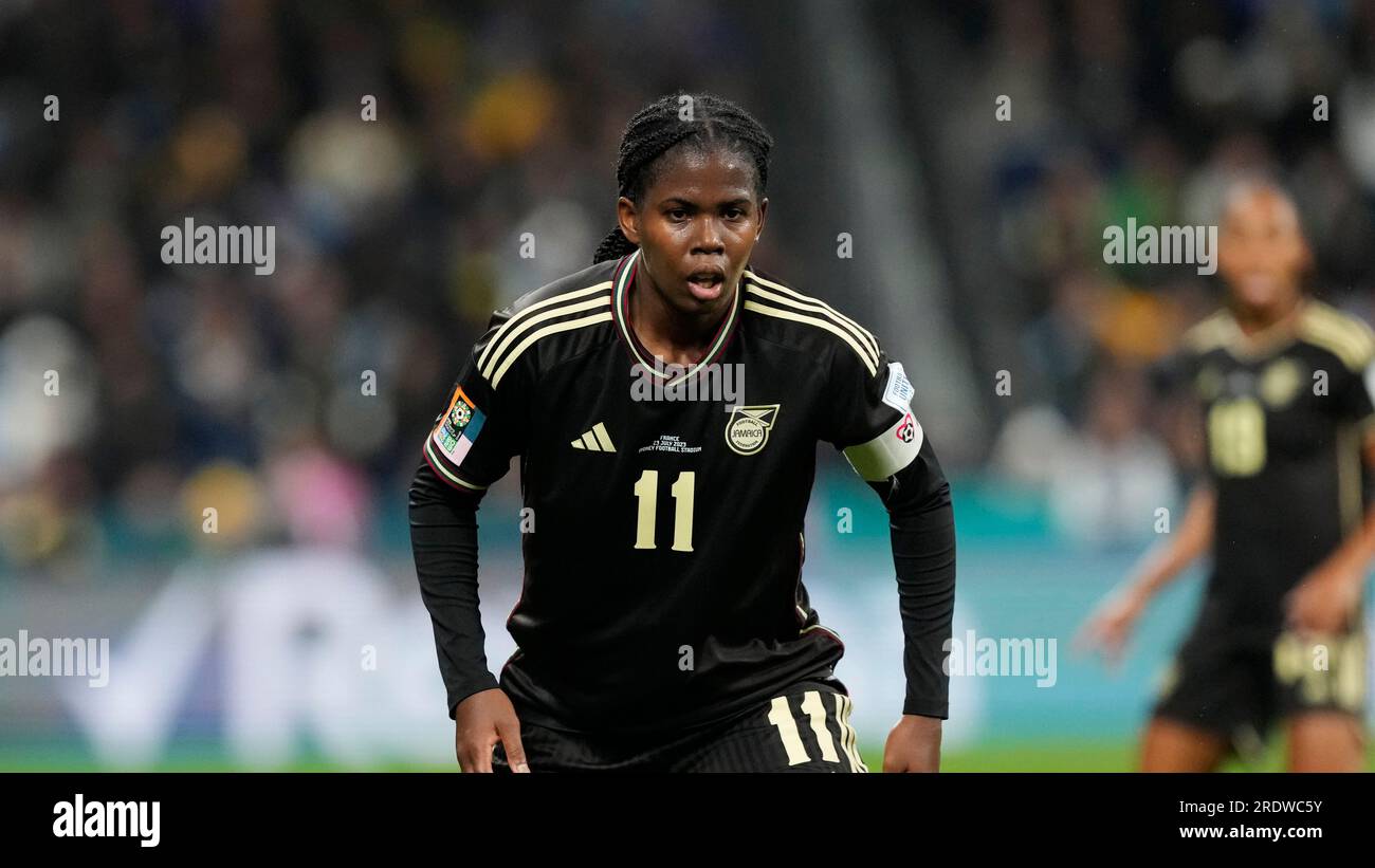 Jamaica's Khadija Shaw in action during the Women's World Cup Group F ...