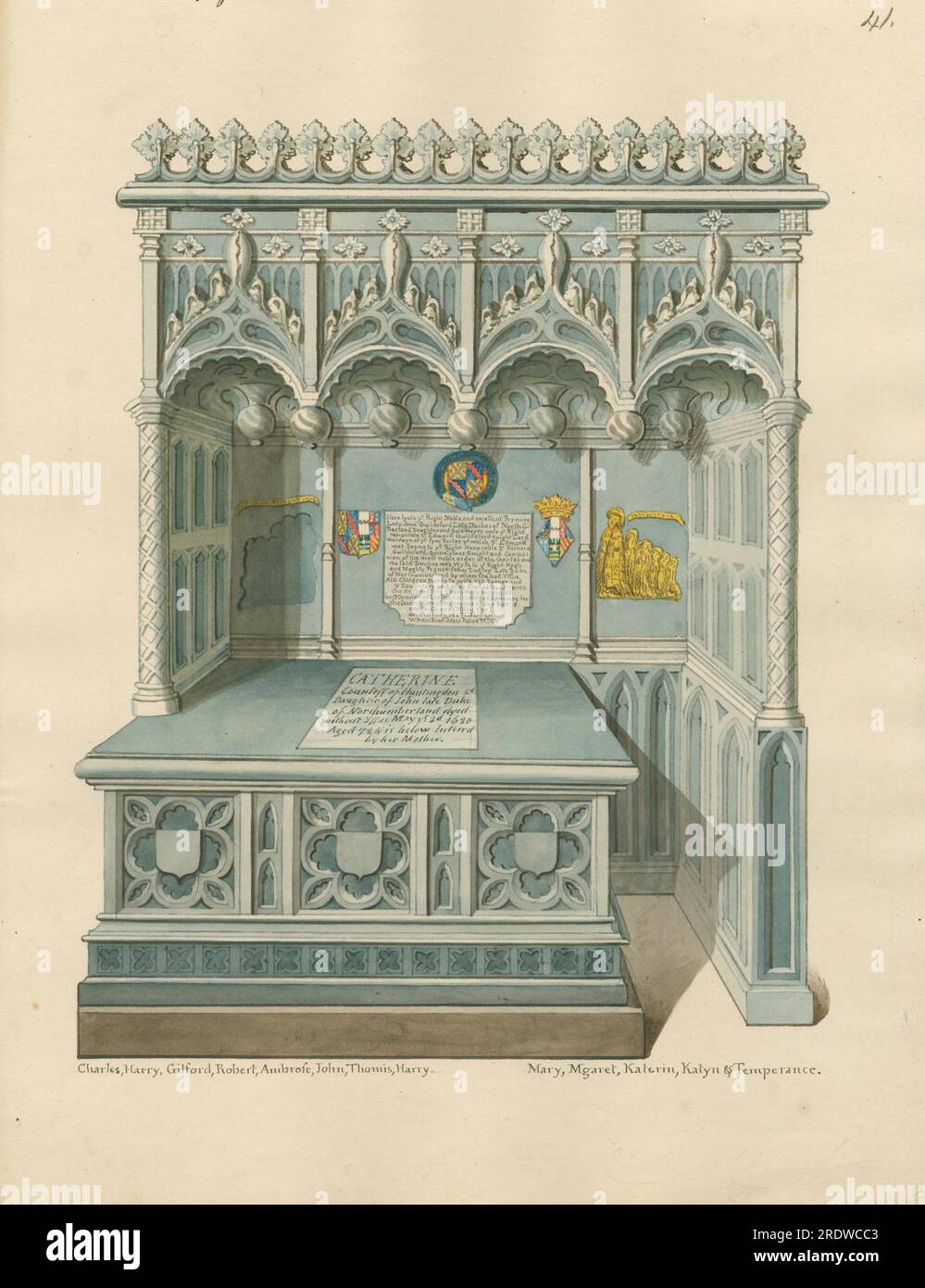 Tomb of Catherine, Countess of Huntingdon, and Lady Jane Guildeford ...