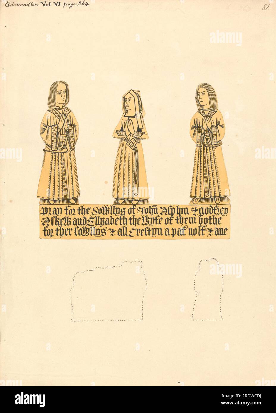 Brass Plate for John Asplyn, Godfrey Askew, and Elizabeth the Wife of ...