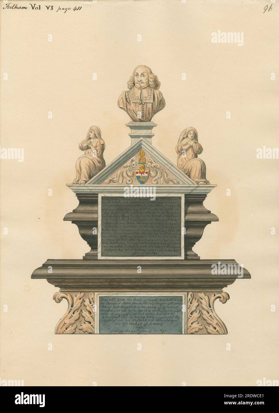 Memorial to James Smith and Sarah Smith, his wife between 1796 and 1811 ...