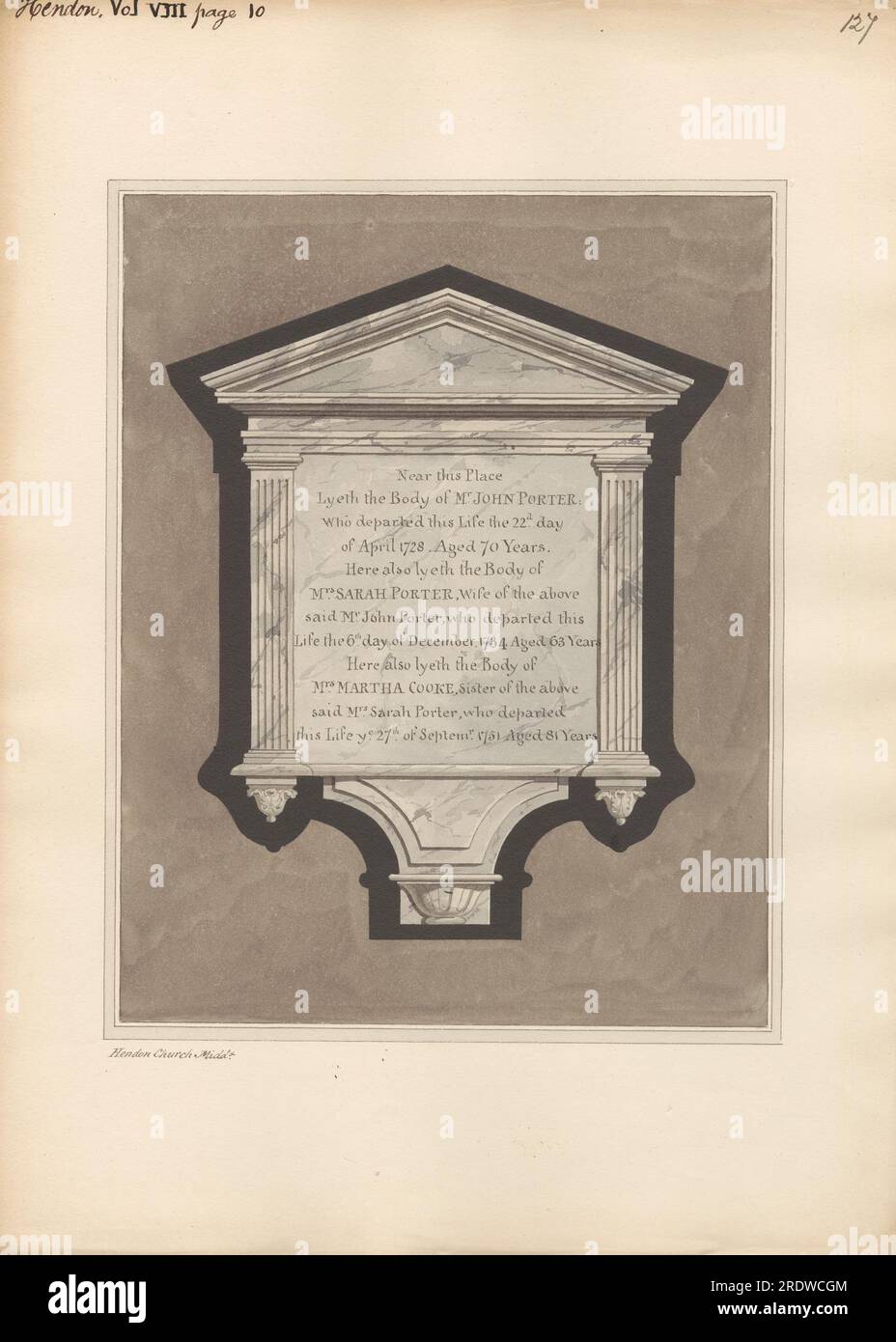 Memorial to John Porter, Mrs. Sarah Porter and Mrs. Sarah Porter and ...