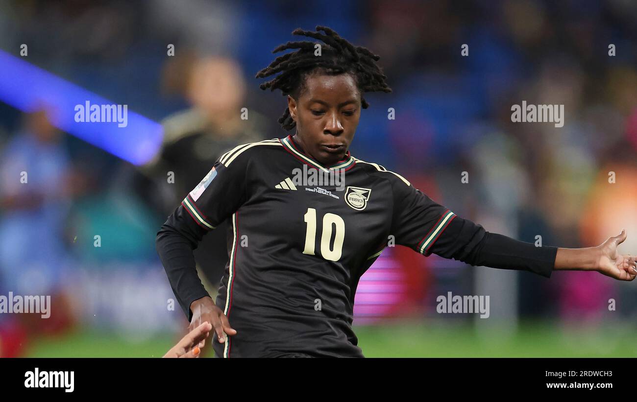 Jamaica's Jody Brown in action during the Women's World Cup Group F ...