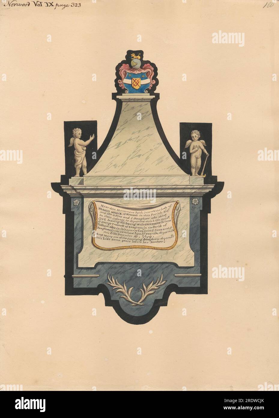 Memorial to Francis Merick and His Family between 1796 and 1811 by ...