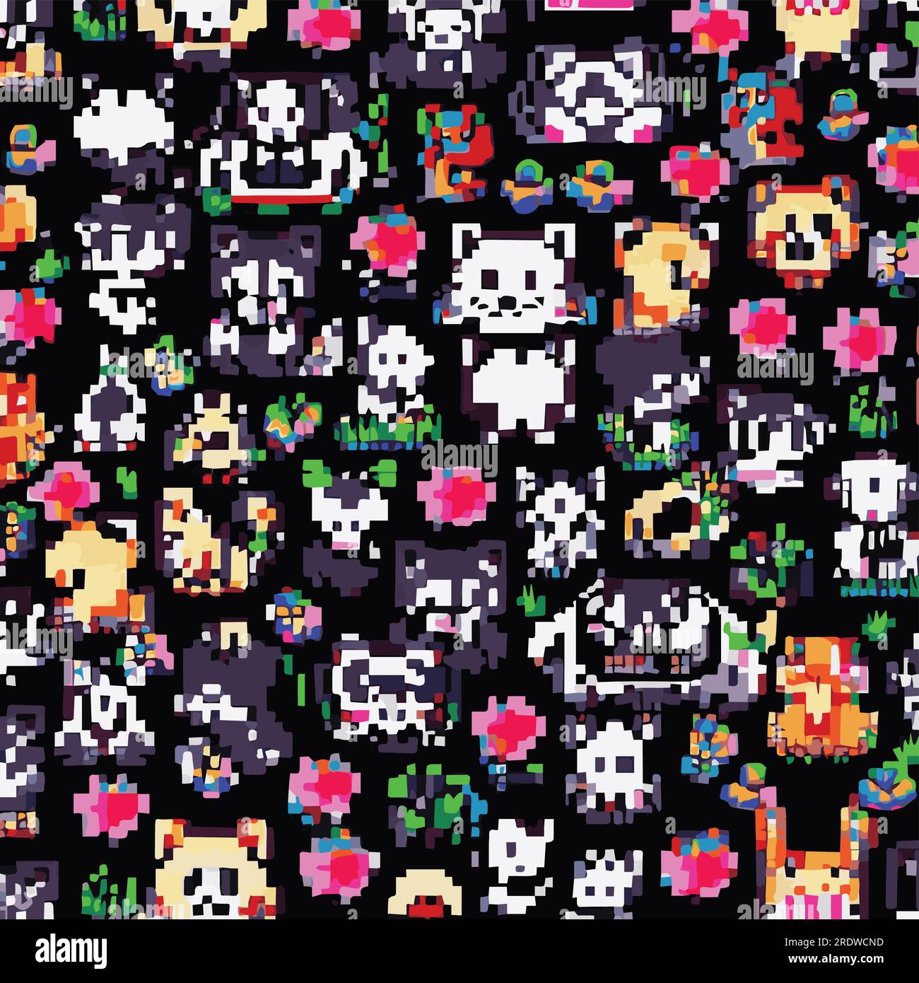 Colorful whimsical art Stock Vector Images - Alamy