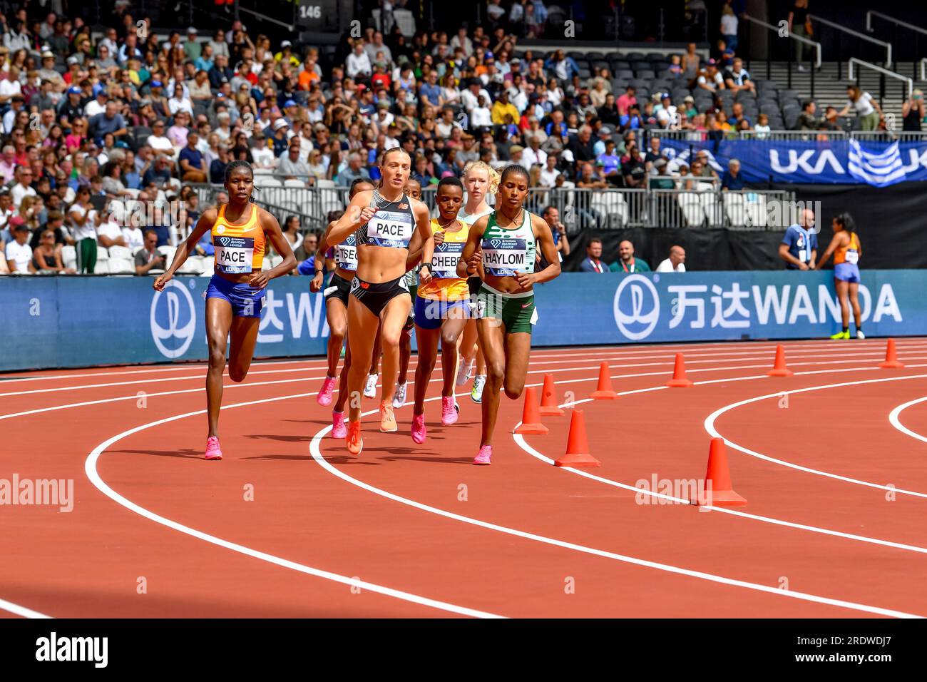 HAYLOM, Birke ETH leads in the 5,000 metres women race at the the ...