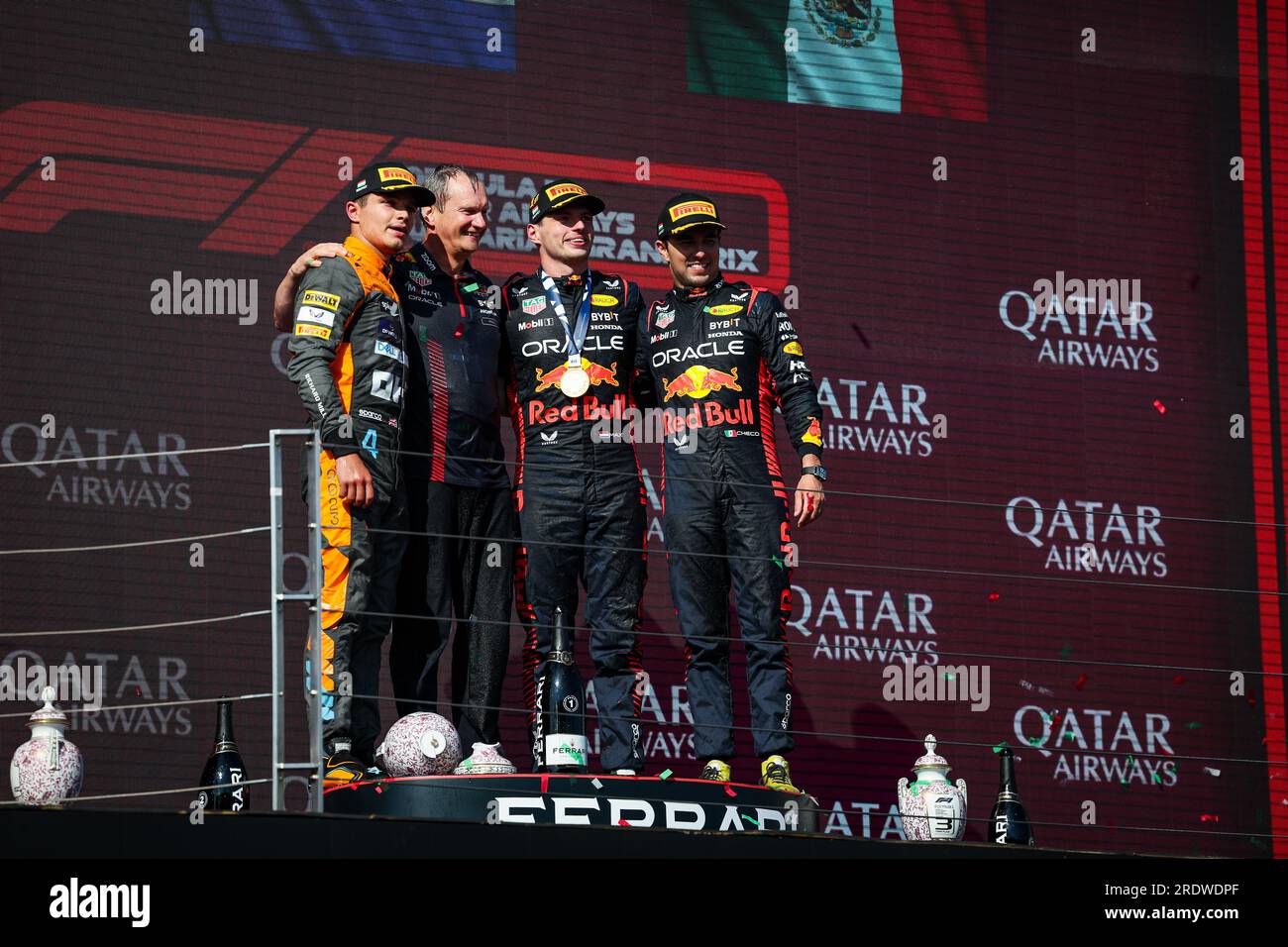 Podium: NORRIS Lando (gbr), McLaren F1 Team MCL60, MONAGHAN Paul, Chief ...
