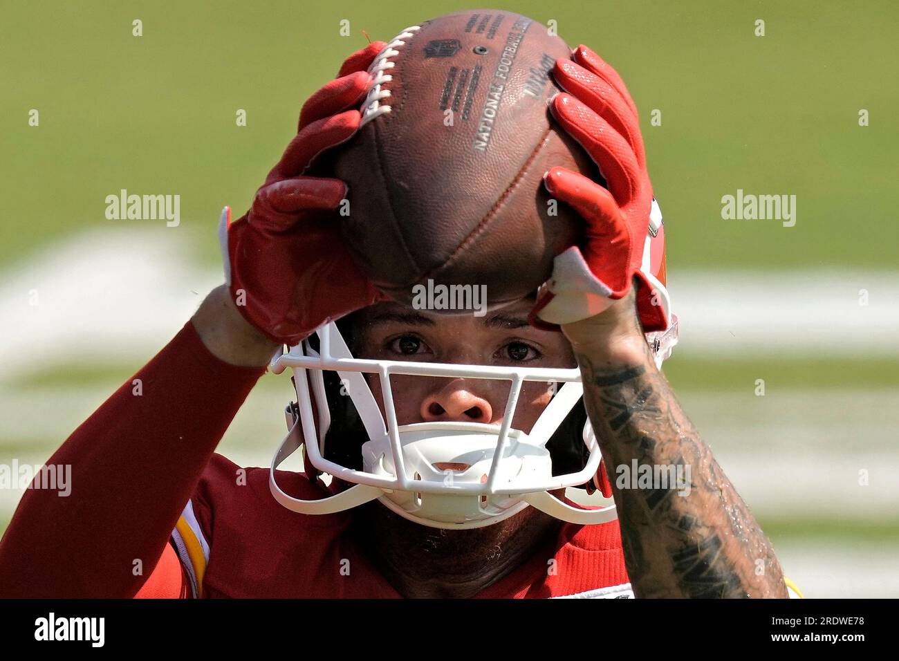 Kansas City Chiefs wide receiver Skyy Moore catches a ball during NFL ...