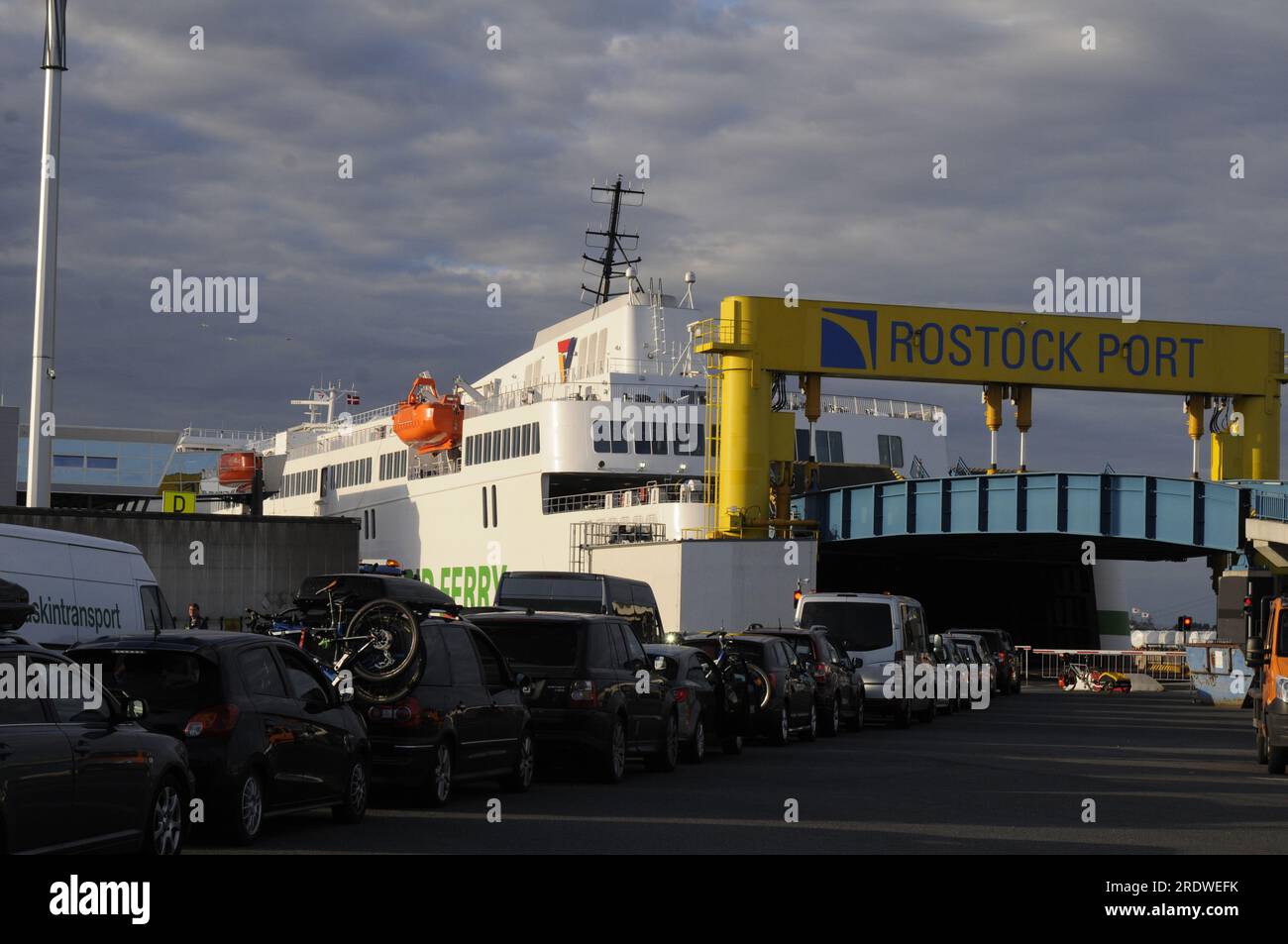 Rostock - Germany 14 August 2016-Scandline Hybrid Ferry delate 30 ...
