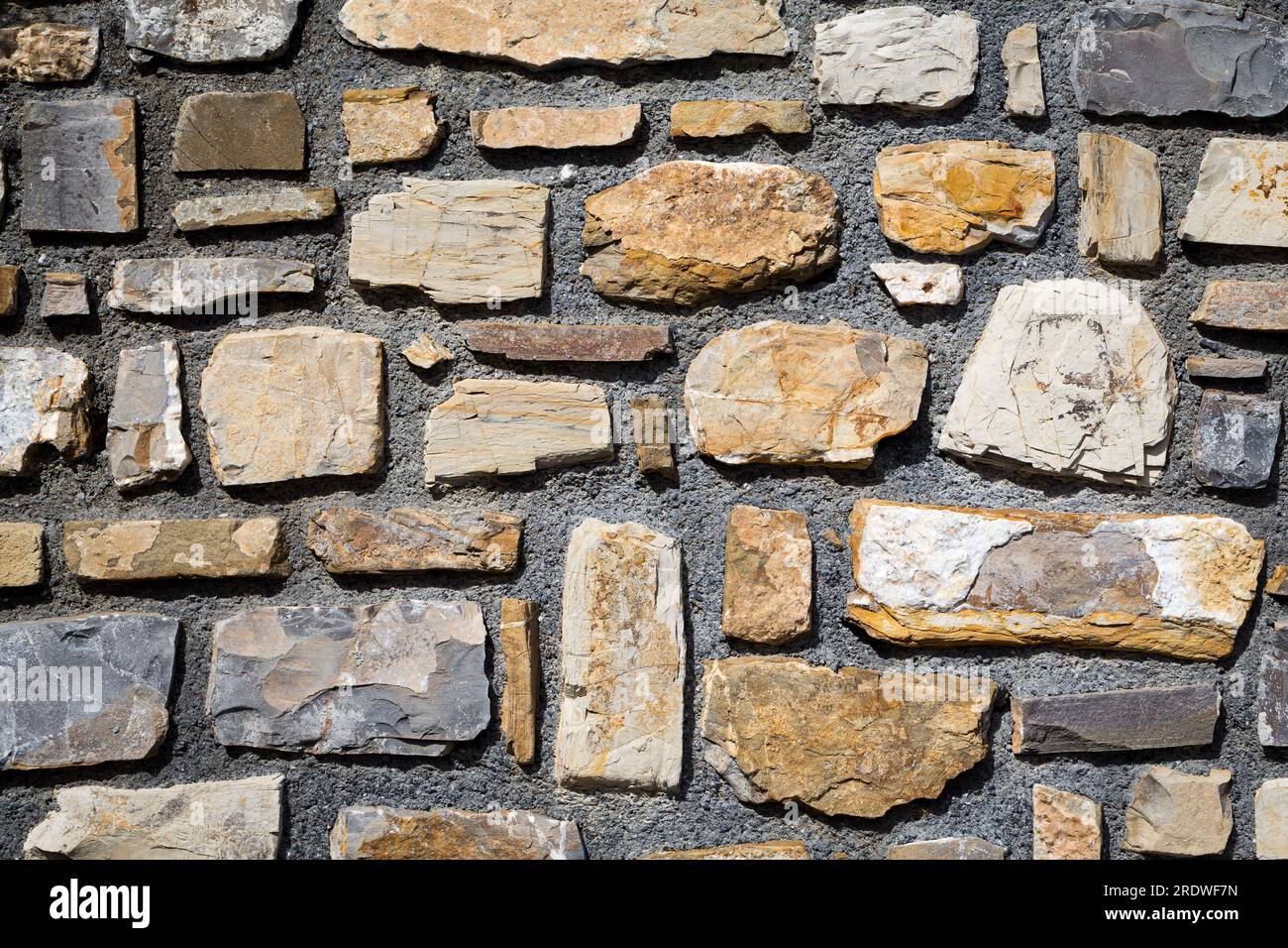 Pattern of old stone wall surfaced texture Stock Photo - Alamy