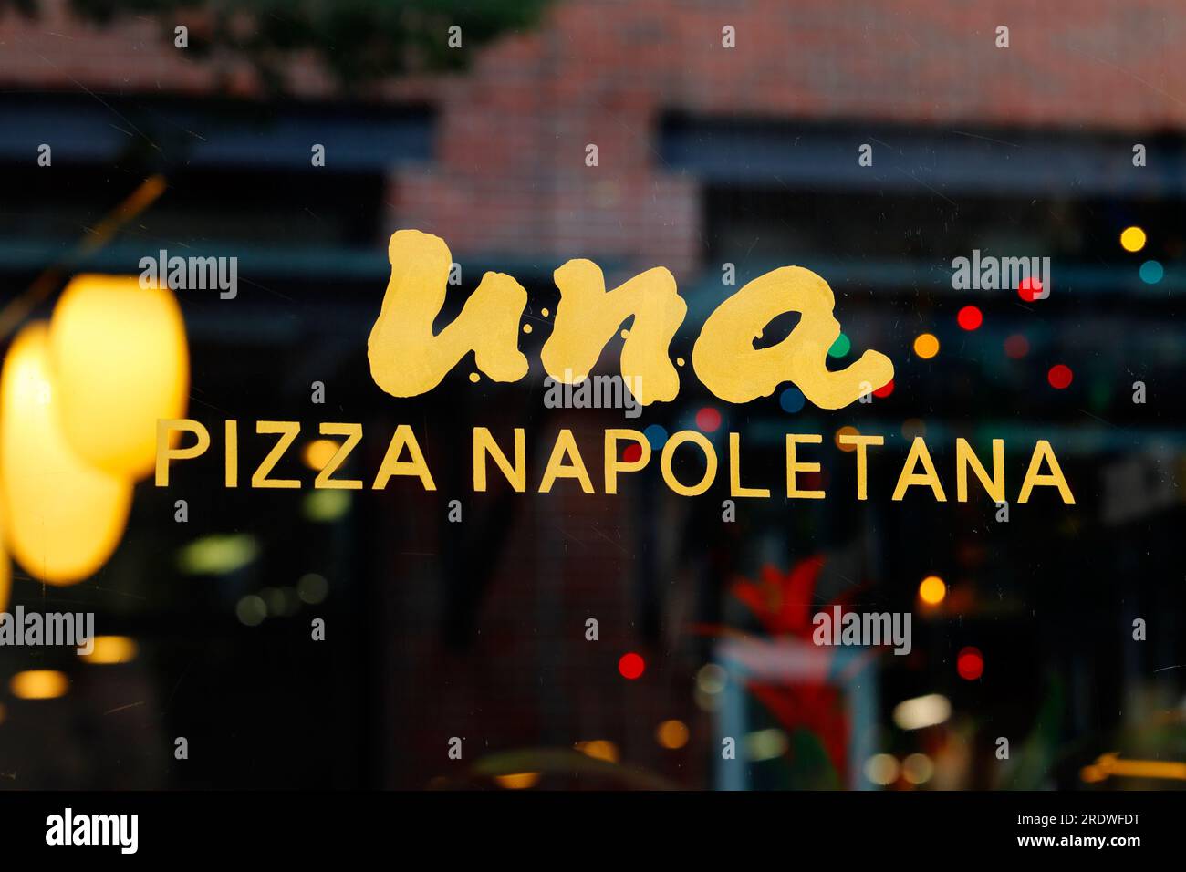 Signage for Una Pizza Napoletana, 175 Orchard St, New York, a ...