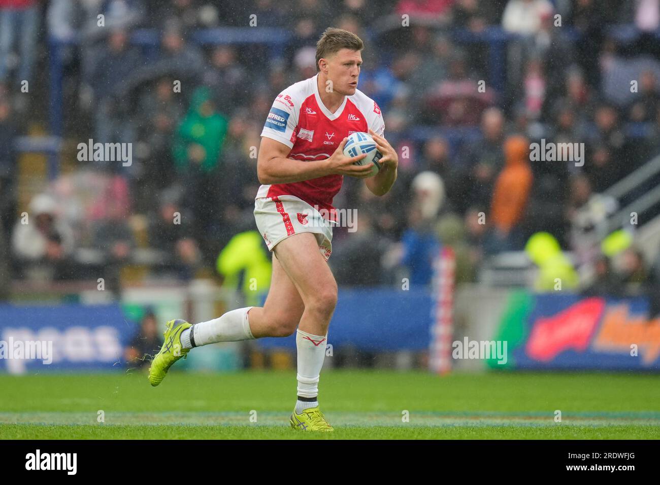 Rhys Kennedy #15 of Hull KR during the Betfred Challenge Cup Semi Final ...