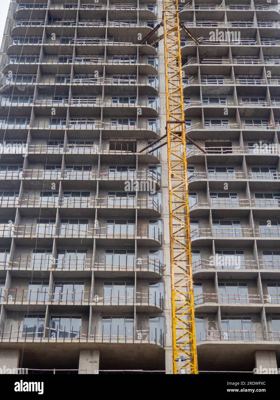 Construction in the city. Construction of high-rise buildings. New ...