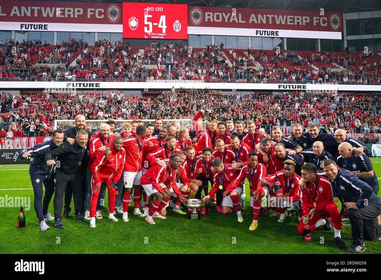 ANTWERPEN, BELGIUM - JULY 23: Jean Butez of Royal Antwerp FC, Ritchie ...