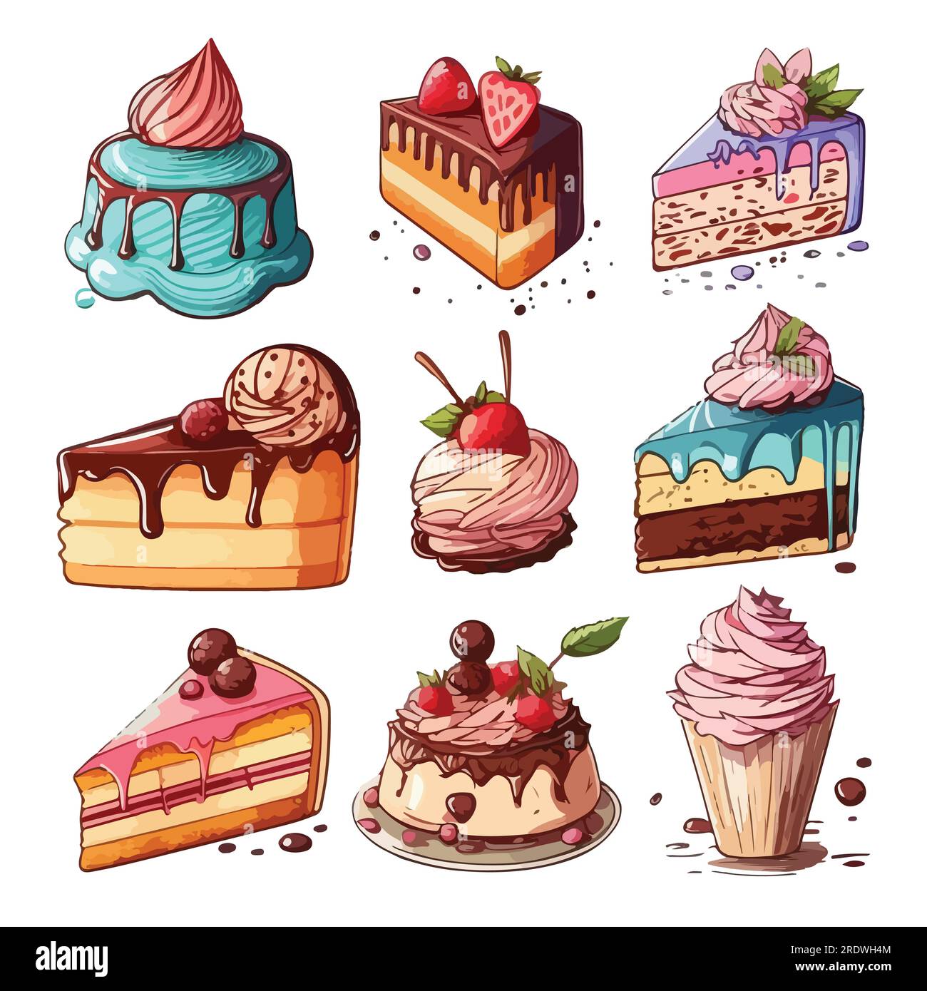 Sweets collection Cut Out Stock Images & Pictures - Alamy