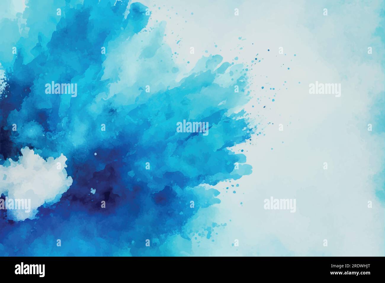 Abstract blue watercolor background design Stock Vector Image & Art - Alamy