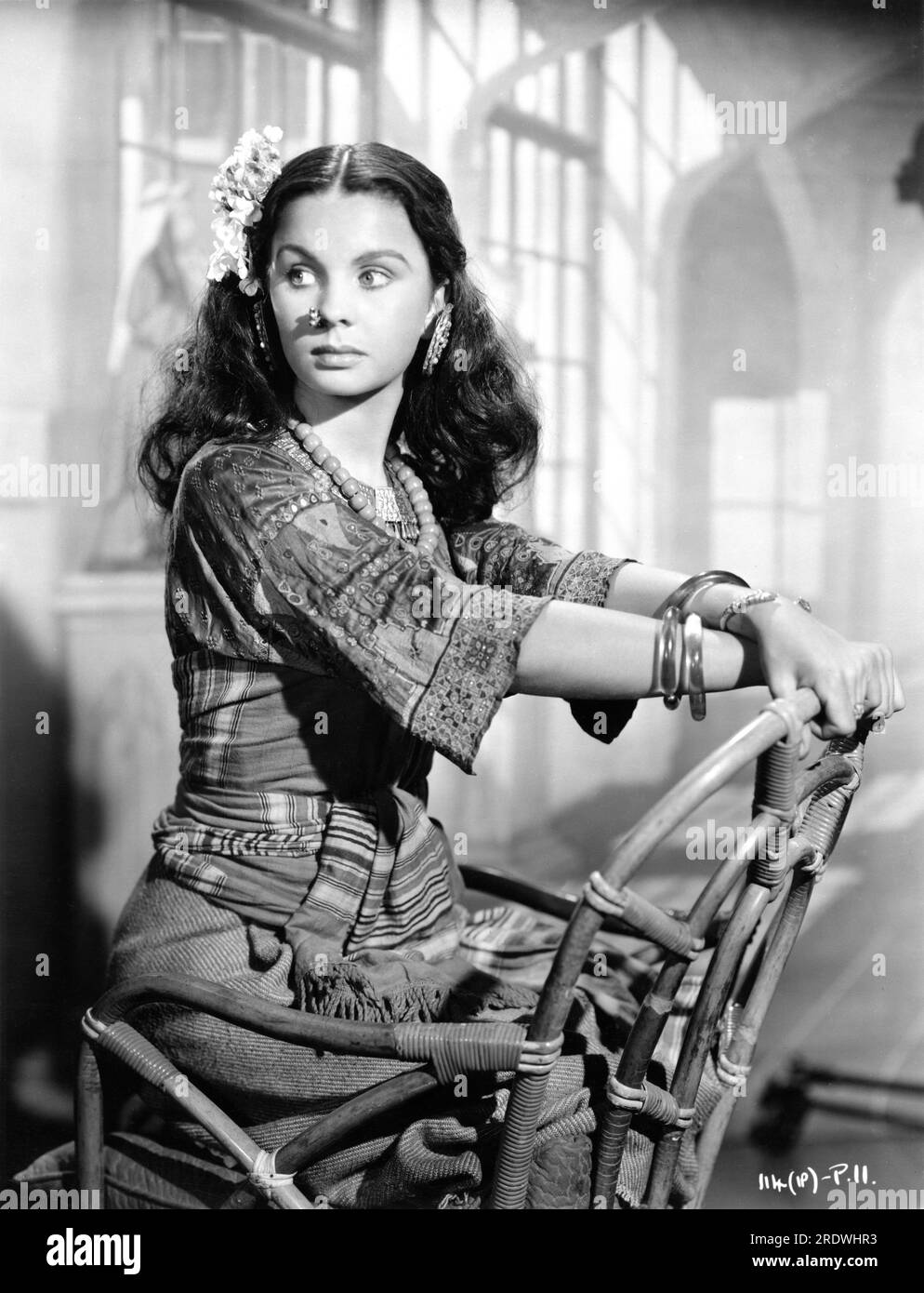 JEAN SIMMONS Portrait as Kanchi in BLACK NARCISSUS 1947 written and ...