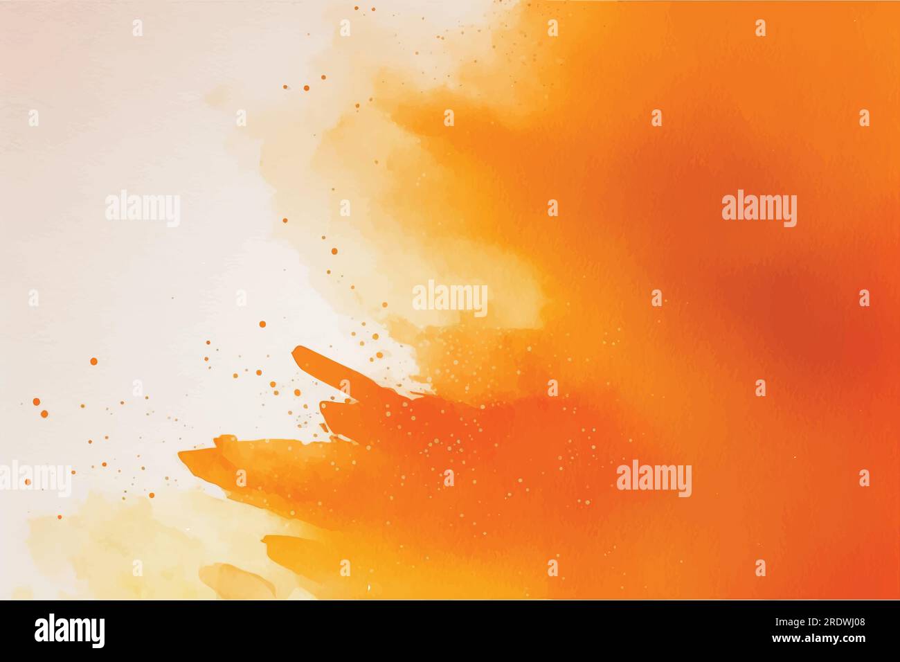 Abstract orange color watercolor background design Stock Vector Image ...