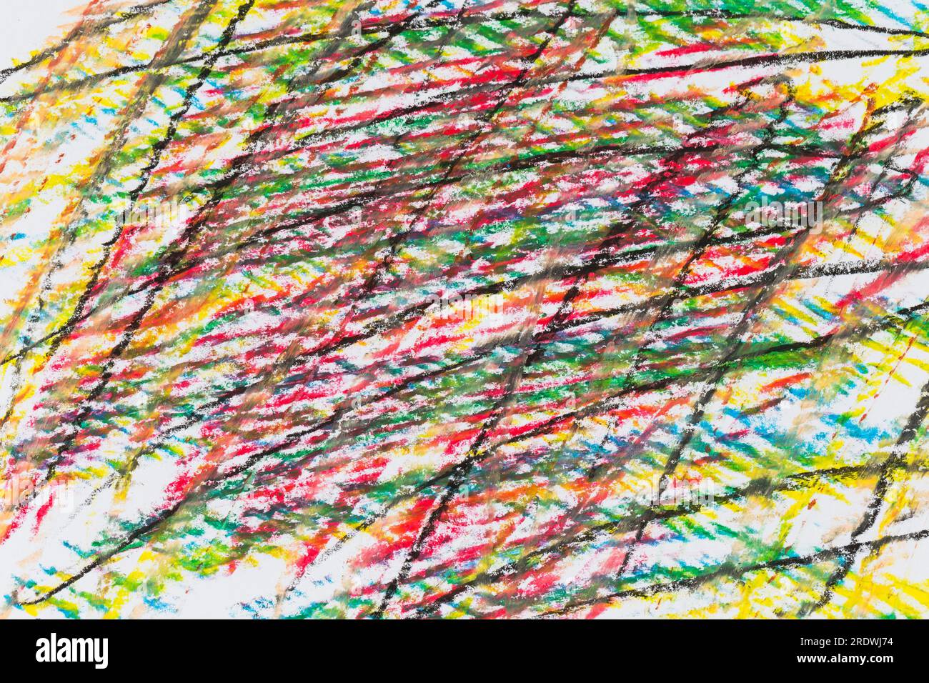Crayon drawing texture of different colors - abstract background - on ...