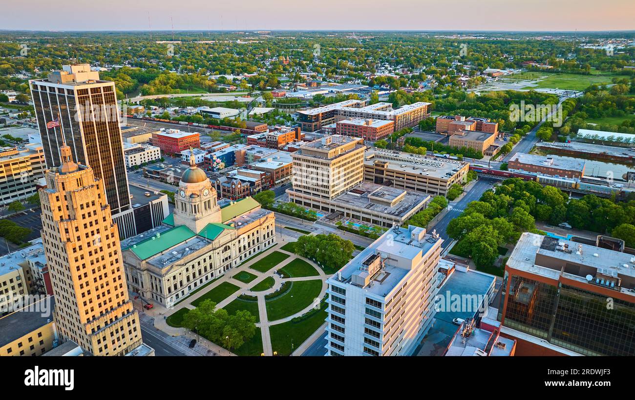 Freimann Square courthouse PNC building skyscraper downtown Fort Wayne ...