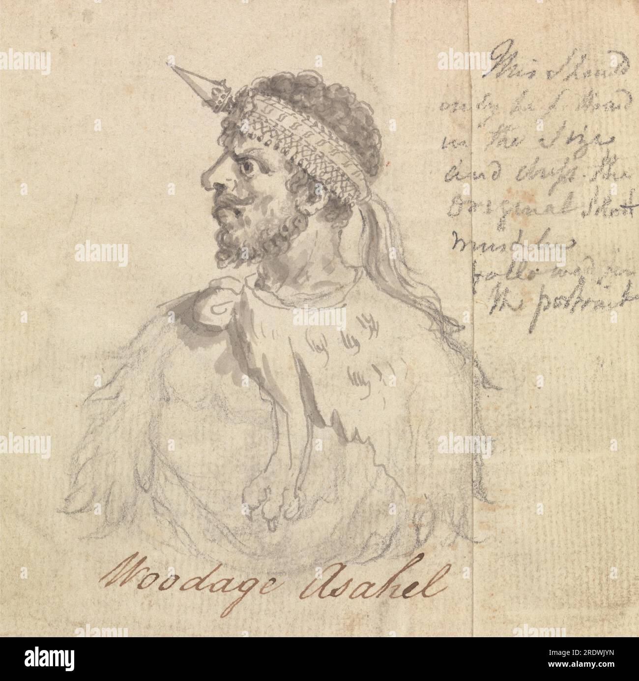 Woodage Asahel Wearing Ceremonial Headband by James Bruce Stock Photo ...