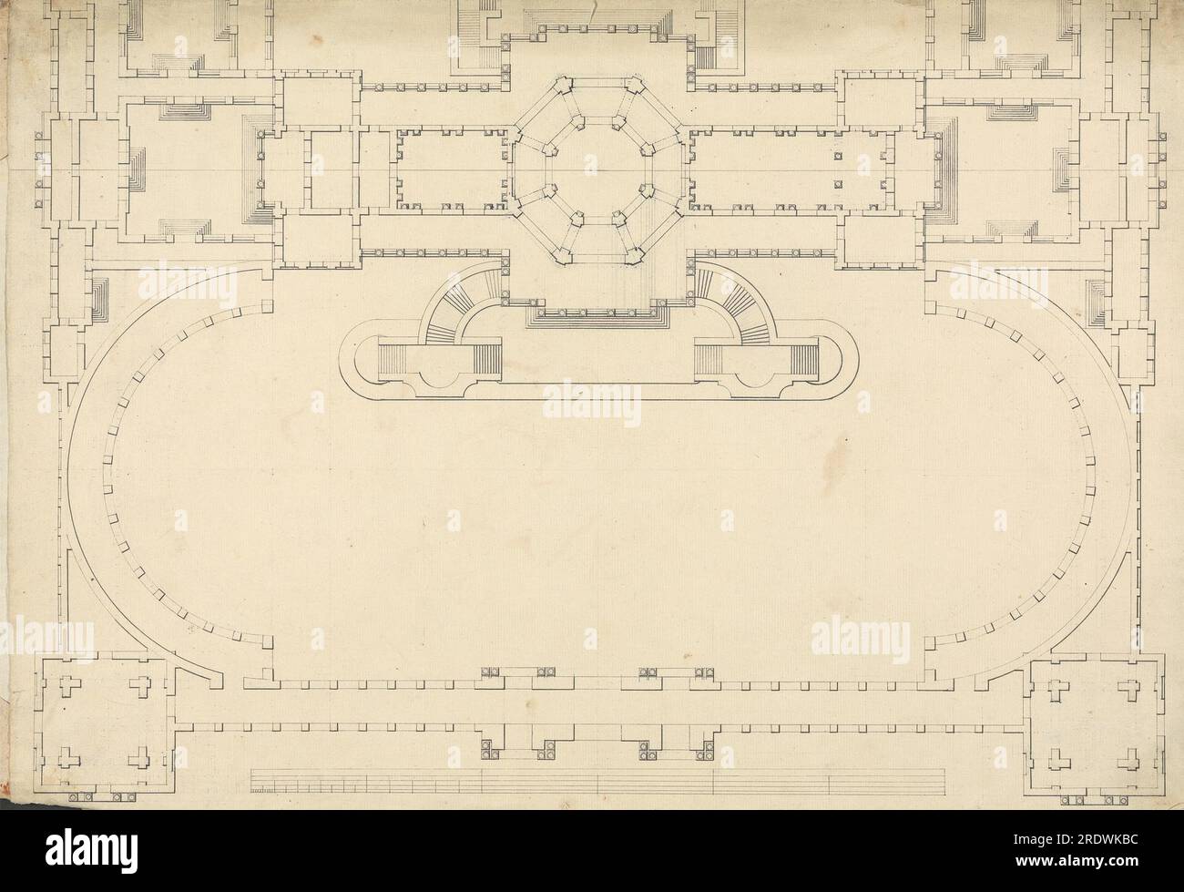Plan of Temple at Baalbec by James Bruce Stock Photo - Alamy