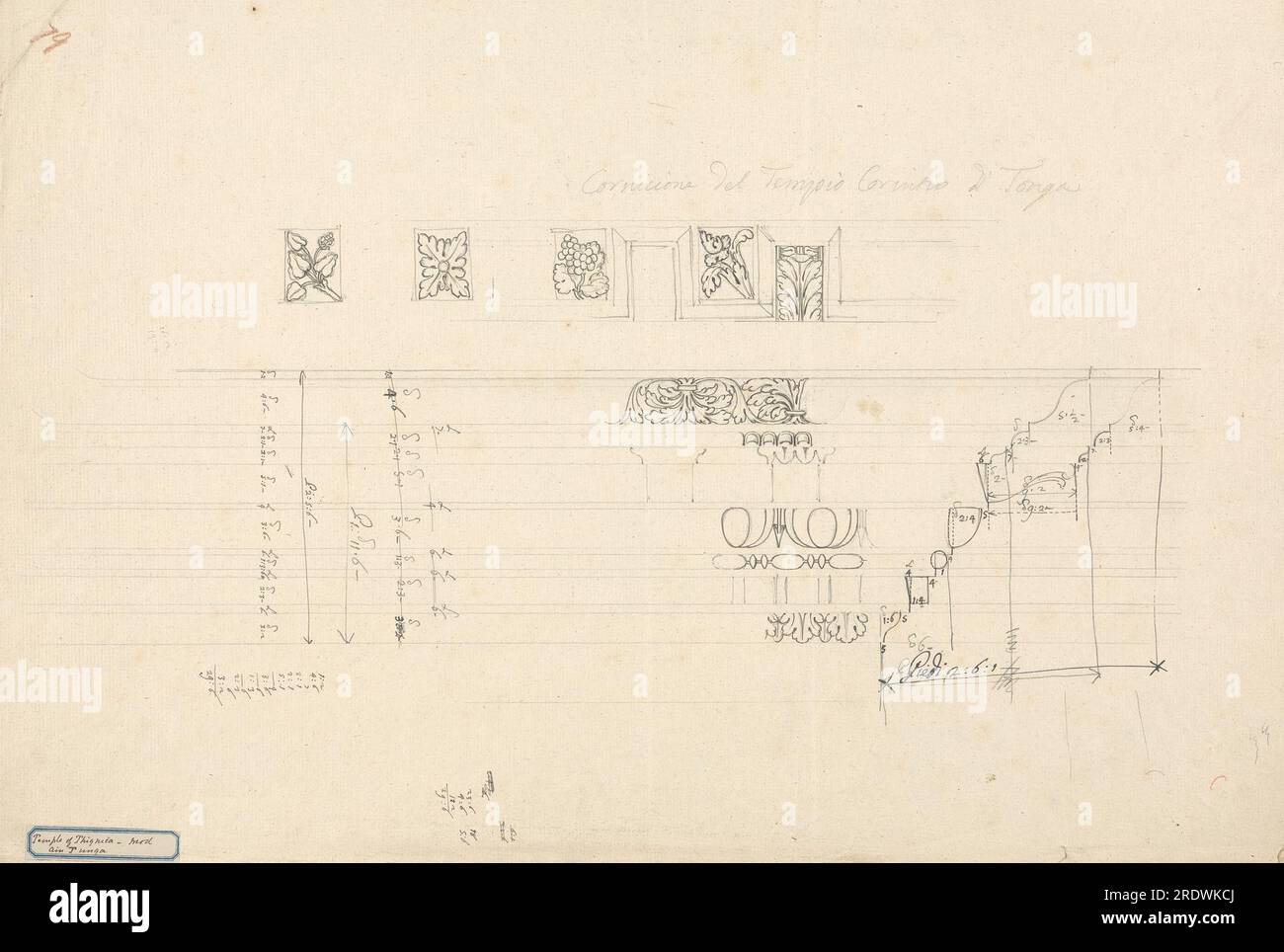 Architectural Detail of Cornice of Temple at Thignica Modern Ain Tunga ...
